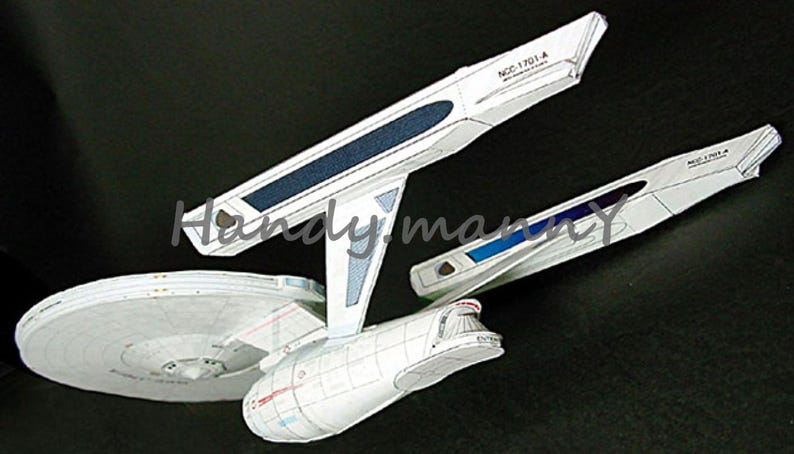 Star Trek Enterprise 3D Papercraft Model: DIY Origami Template (PDF ...