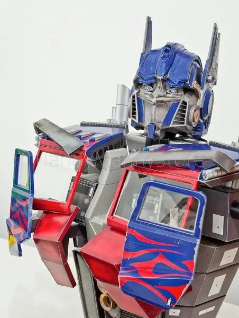 Optimus Prime Papercraft 3D Model - BIG Project - Tall 120 Cm - 253 ...