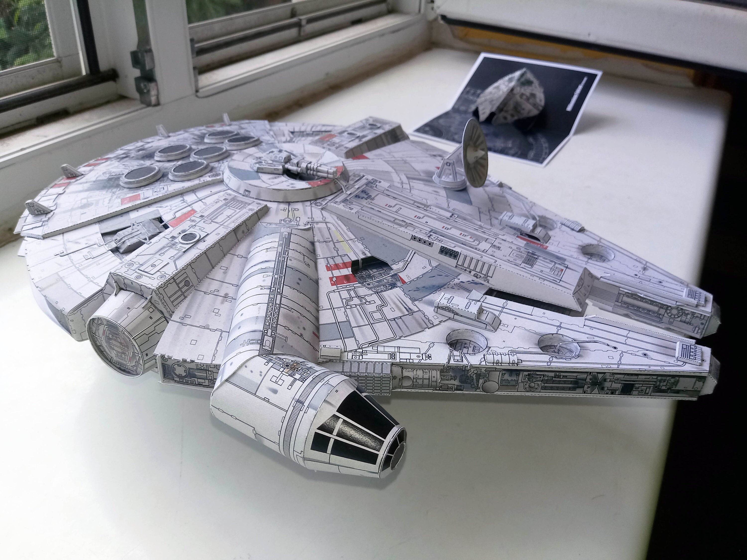Star Wars Millennium Falcon 3D BIG Size Papercraft, Origami PDF ...