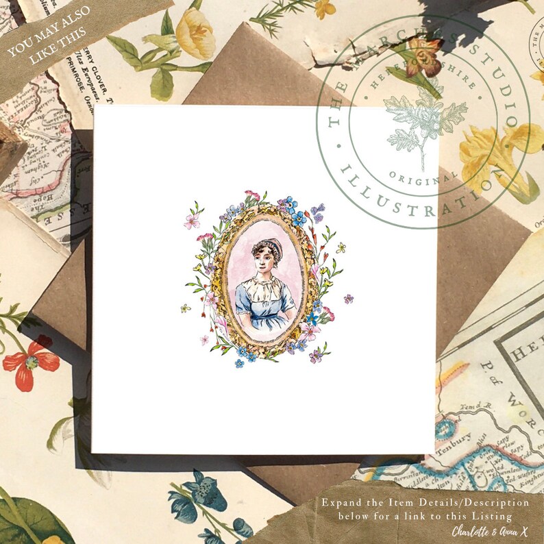 Jane Austen Thank You Card Literary 'thank You so - Etsy UK