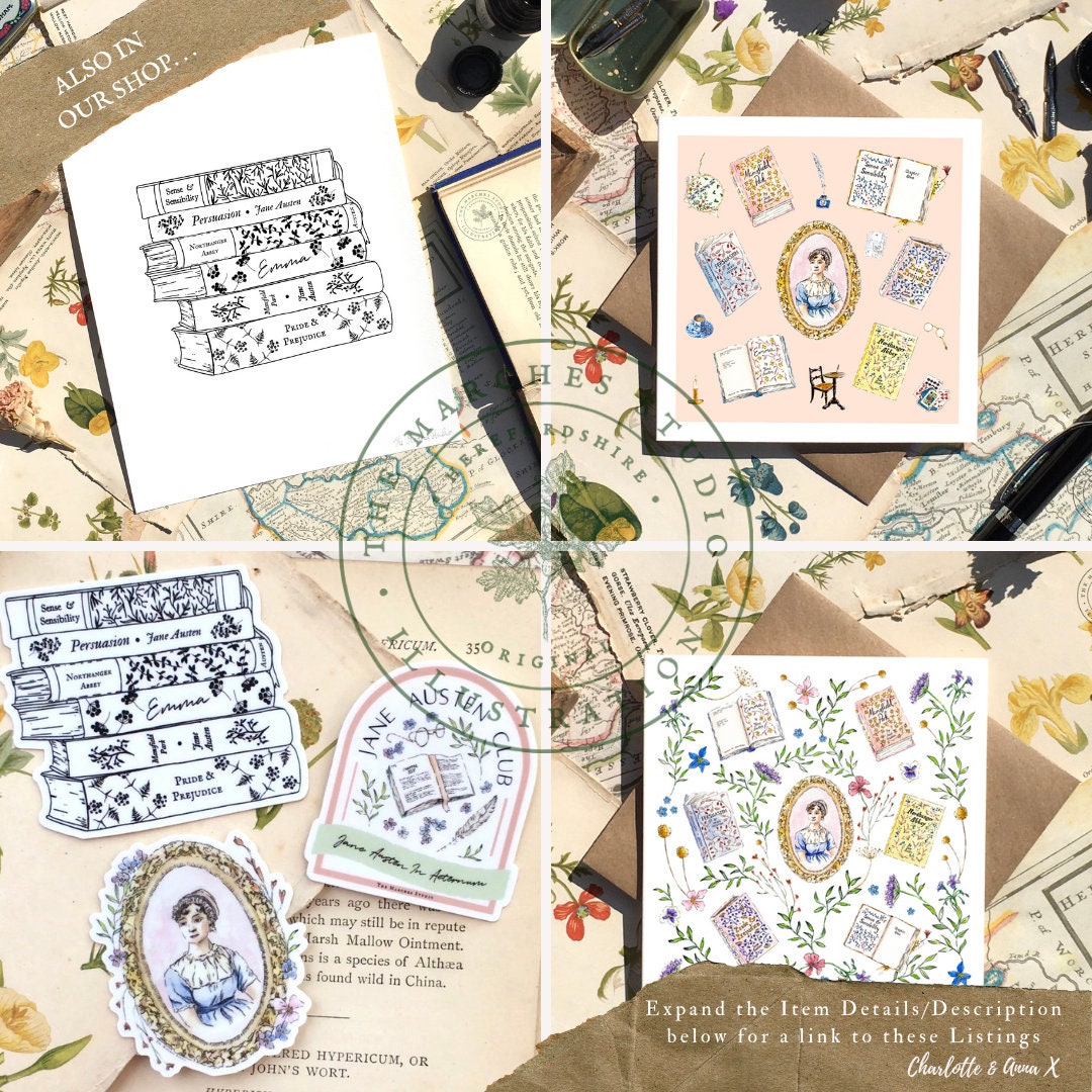 Jane Austen Thank You Card Literary 'thank You so - Etsy UK