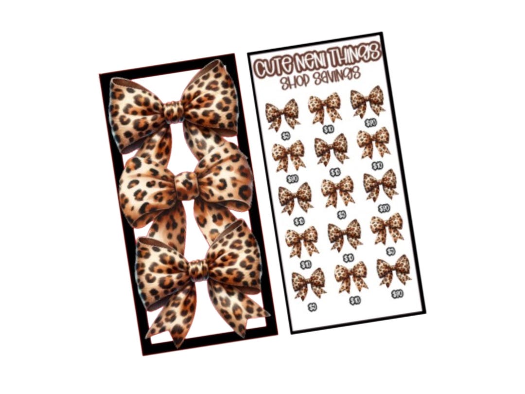 Savings Insert & Envelope Bundle | Leopard Cute Neni Things Shop ...