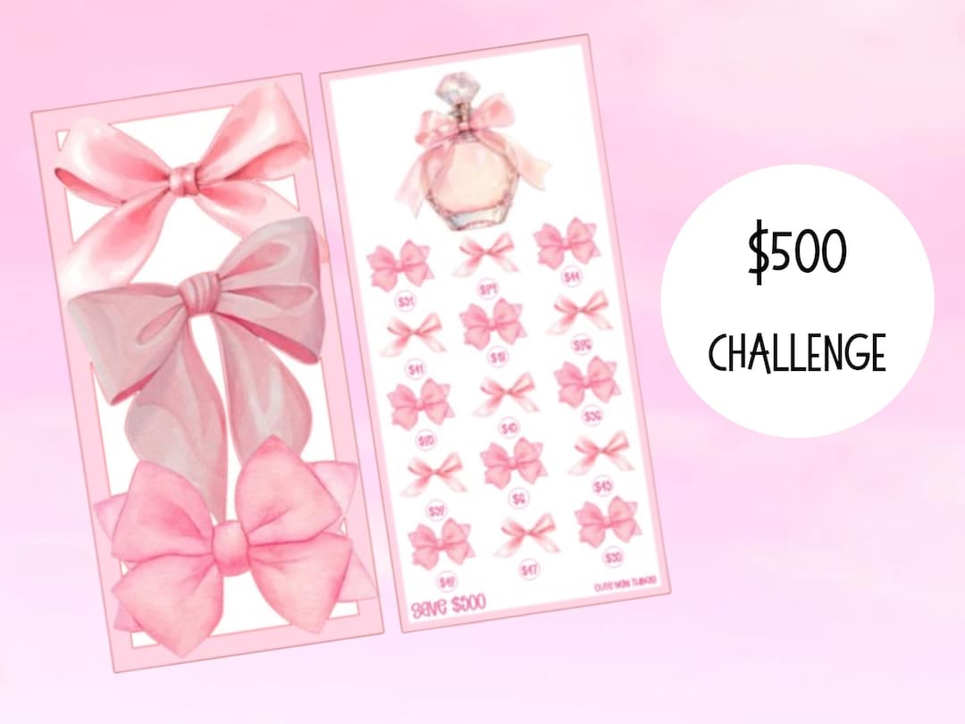 Perfume Duo | Pink Bow | Savings Insert & Envelope Bundle - Etsy
