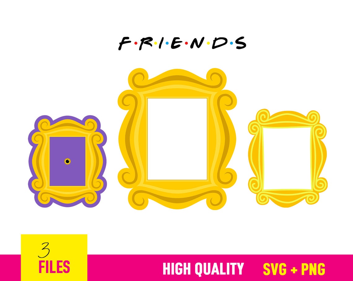 Cornice oro svg Friends svg cornice png cornice bundle svg - Etsy Italia
