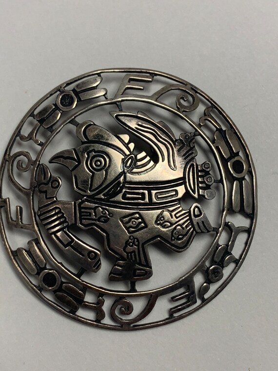 Vintage Marked Sterling Silver 935/1000 Carved Bird S… - Gem