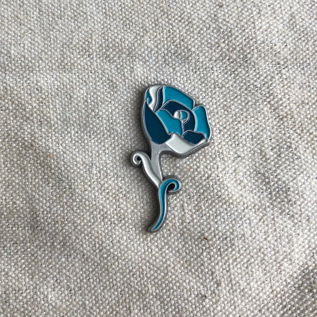 Rose Enamel Pin | Etsy