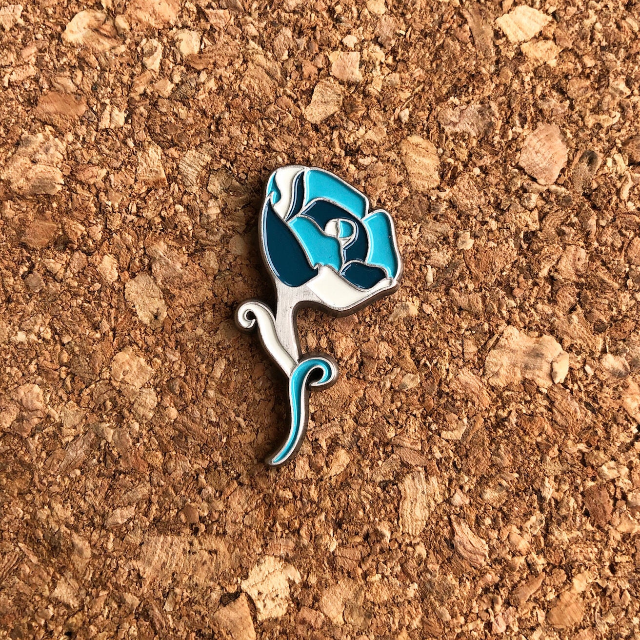 Rose Enamel Pin - Etsy