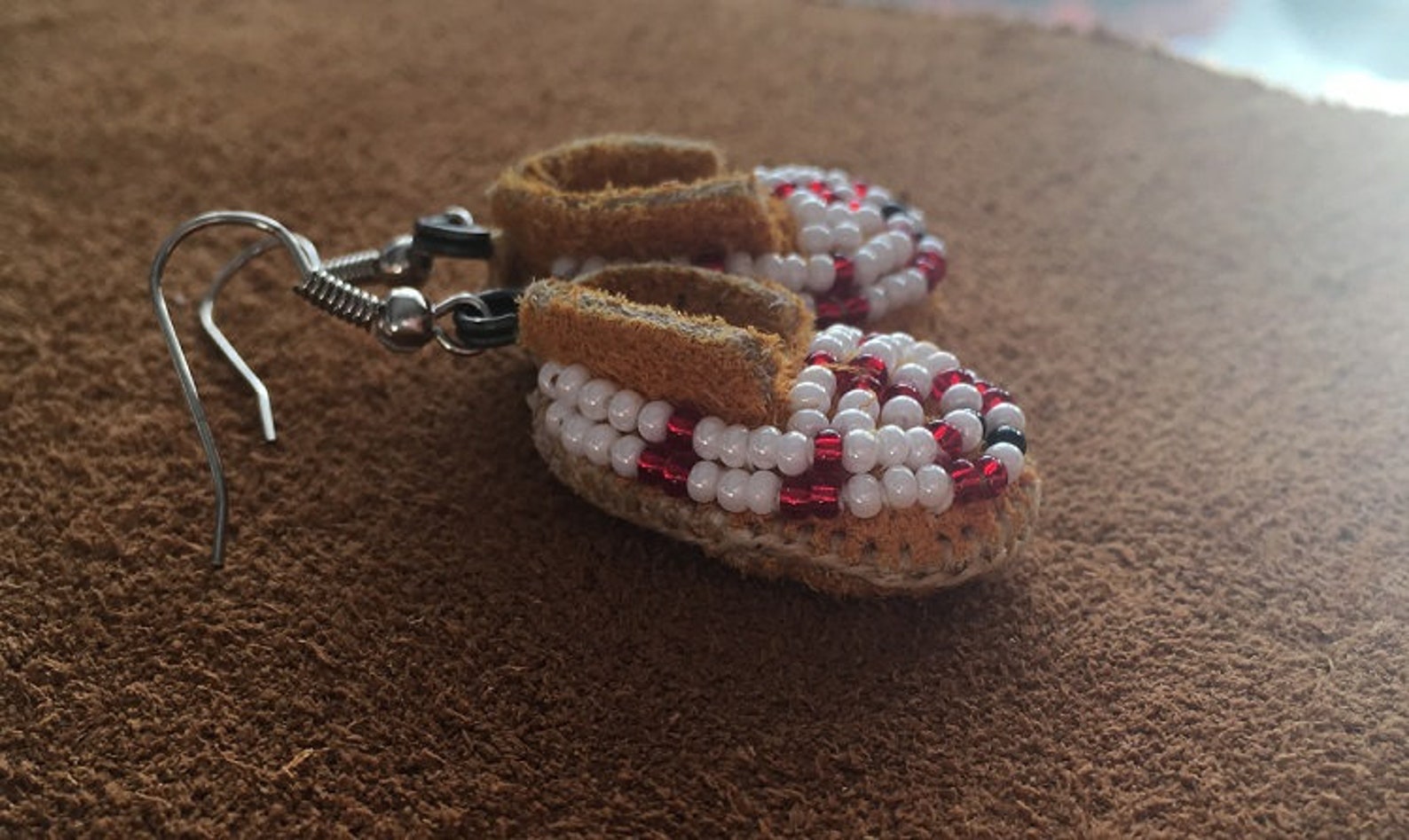 Native American Moccasin Earrings - Etsy Canada