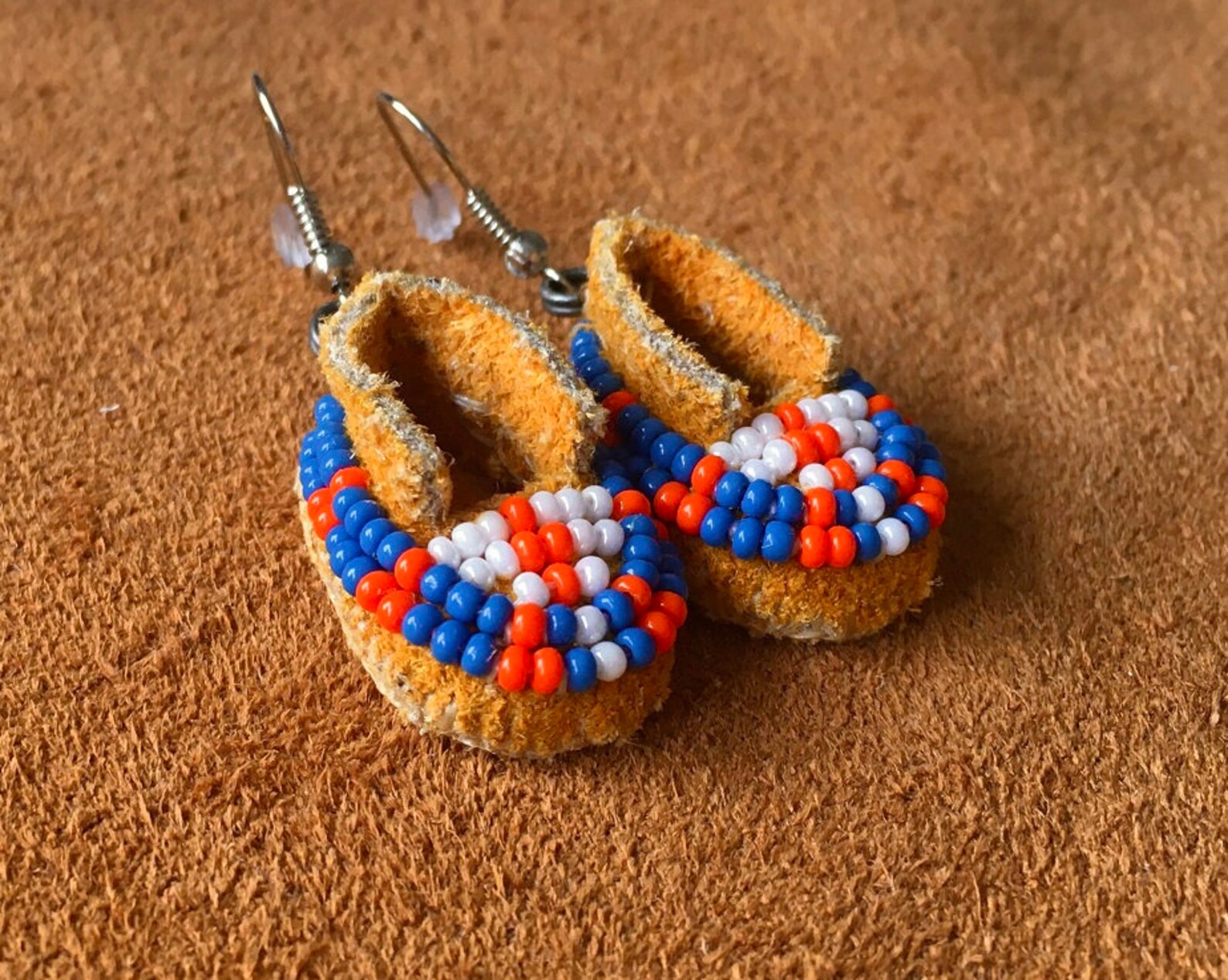 Native American Moccasin Earrings - Etsy Canada