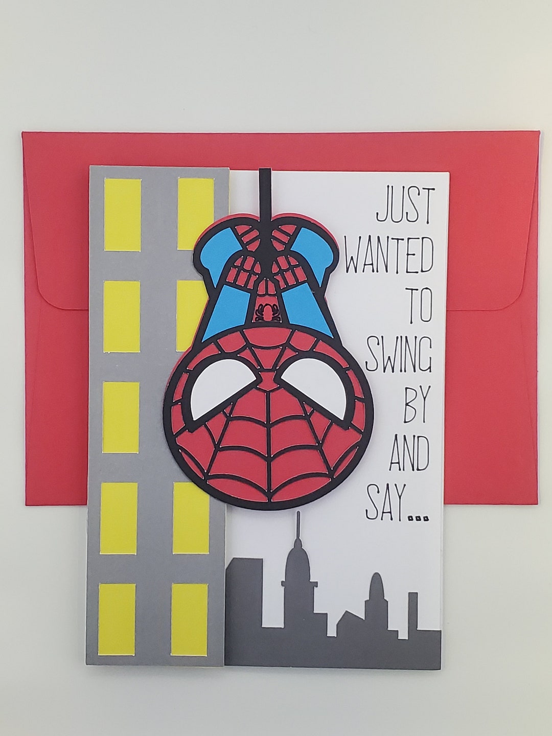 Spiderman Birthday Card - Etsy