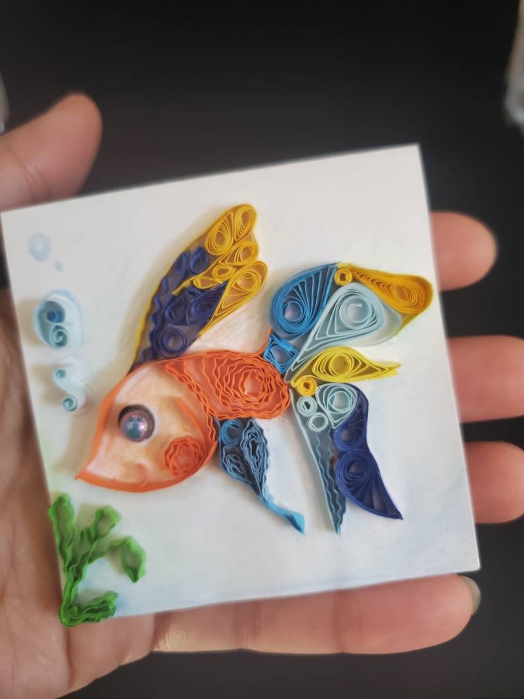 Quilled Fish Card - Etsy