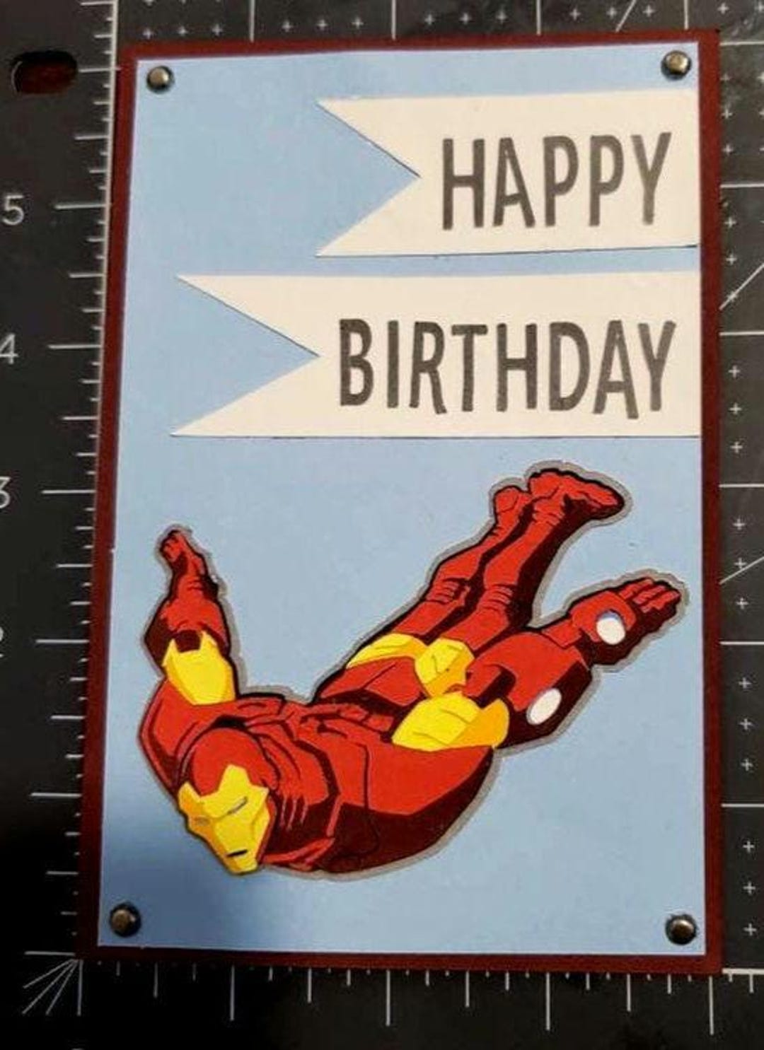Iron Man Birthday Card - Etsy