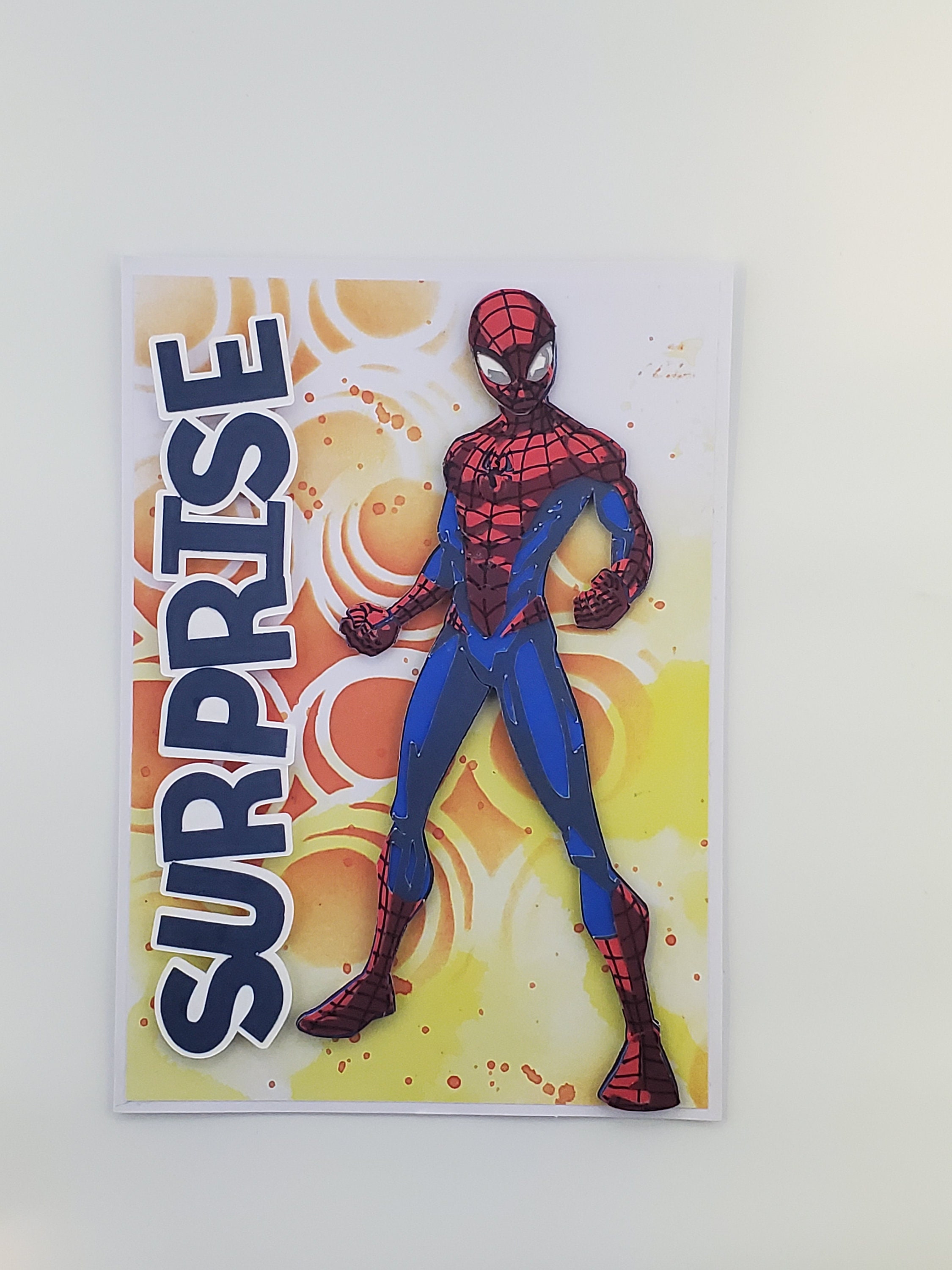 Surprise Spider-man Card - Etsy