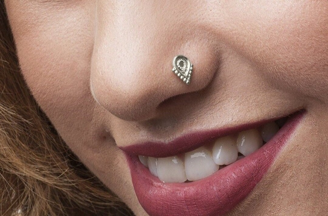 Nose Stud, Silver Nose Stud, Nose Stud Piercing, Nose Stud 20ga, Nose ...