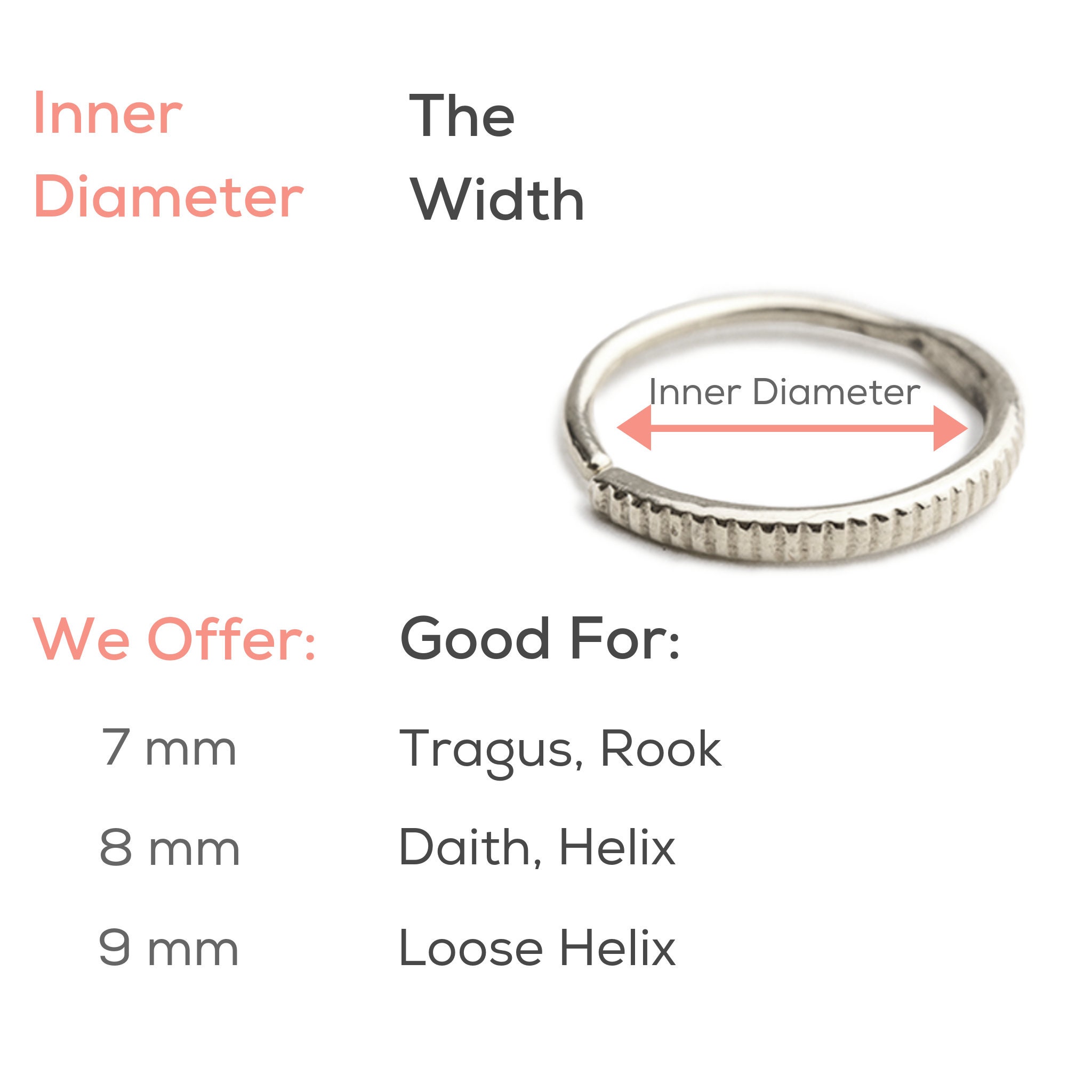 Silver Helix Ring Helix Ring 18ga Silver Helix Hoop Indian | Etsy