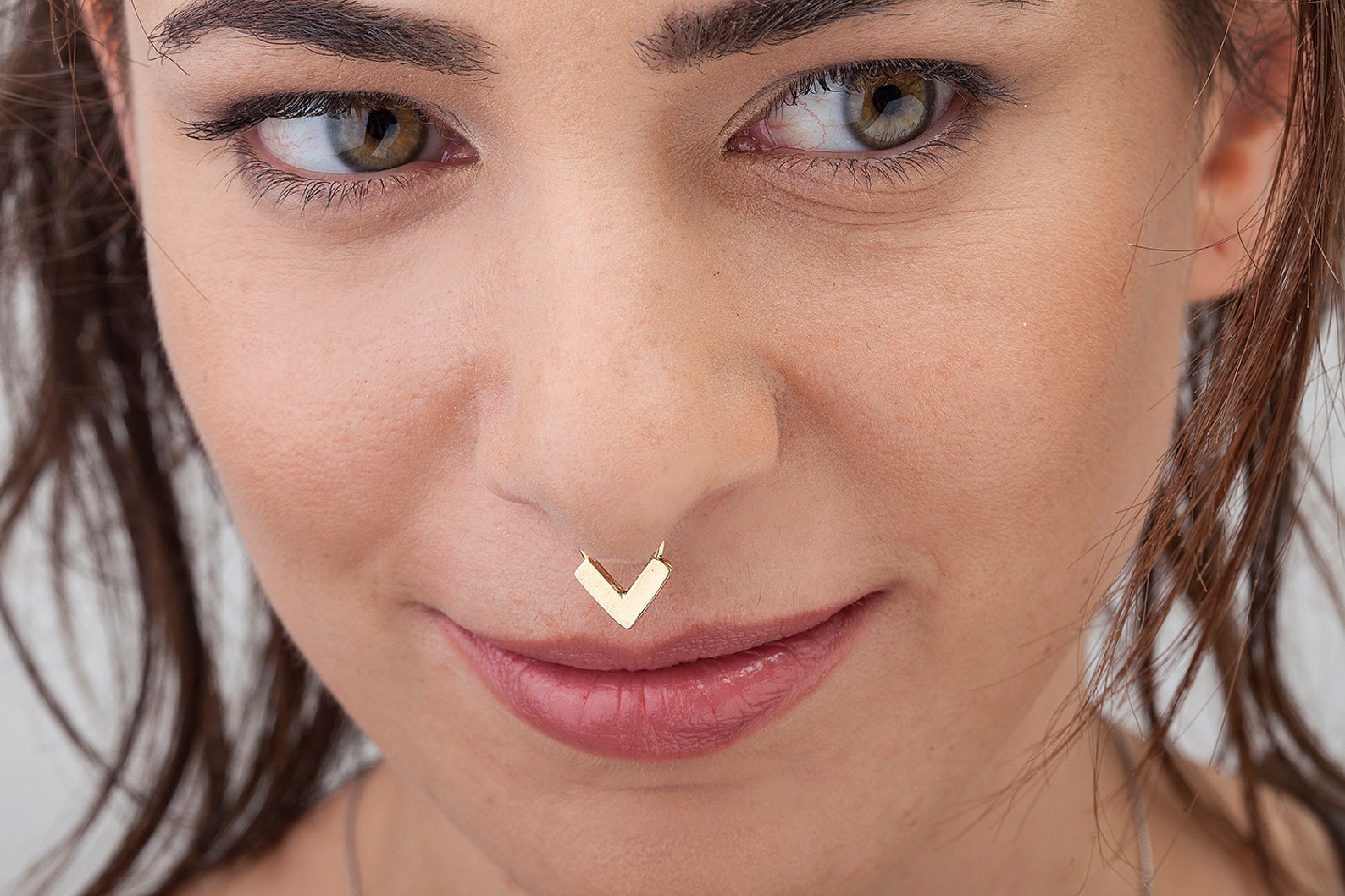 Septum Ring Silver Septum Hoop Nose Ring Hoop Septum Nose | Etsy