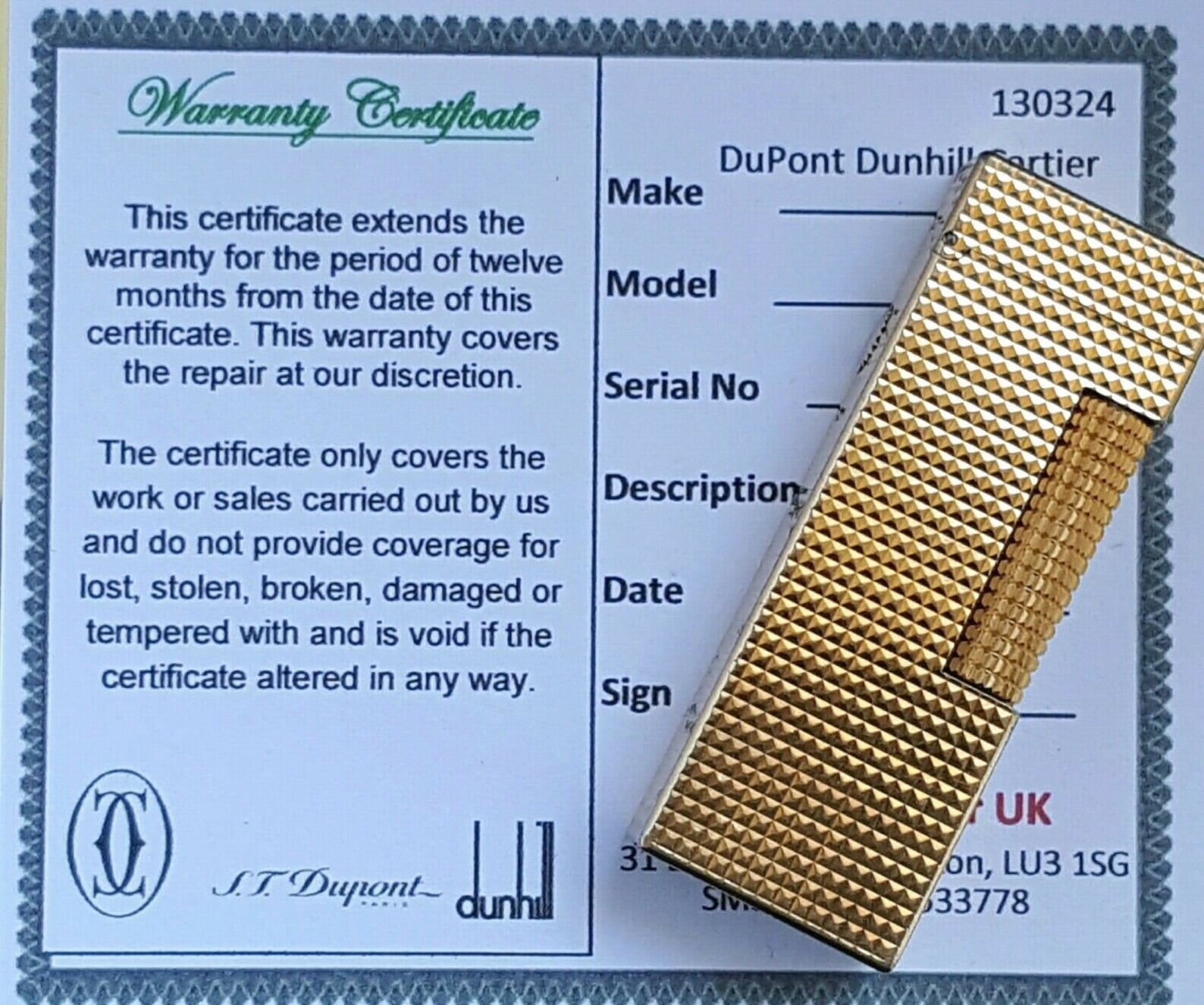 Dunhill Lighter Repair Full Overhaul Service Dunhill 70, Rollagas ...