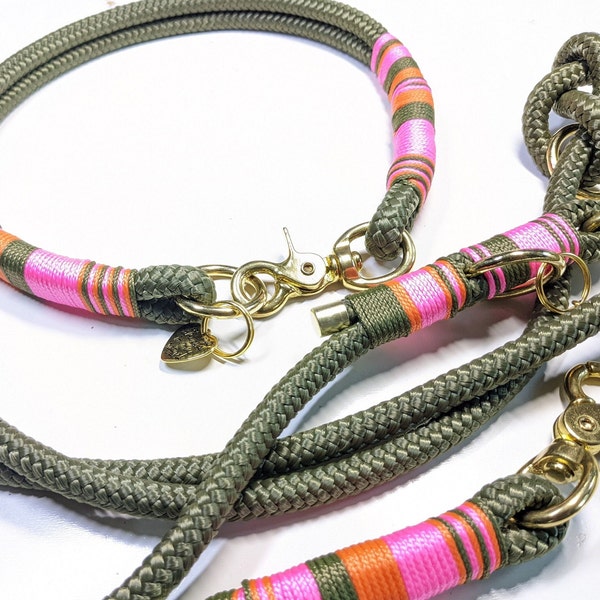 Rope Dog Collar - Etsy