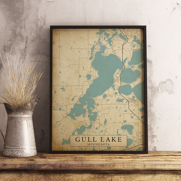 Old Minnesota Map - Etsy