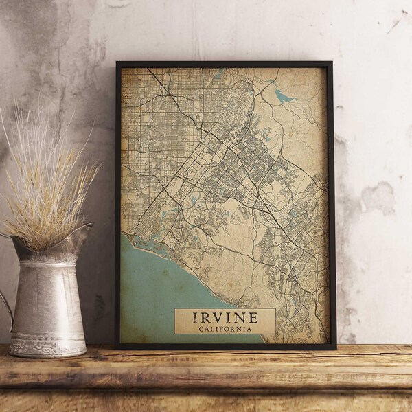 Printable Map of Irvine - Etsy