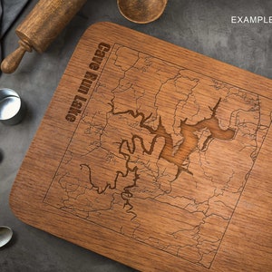 Layered Map of Cave Run Lake, Kentucky Map Vector File - SVG \ PDF ...