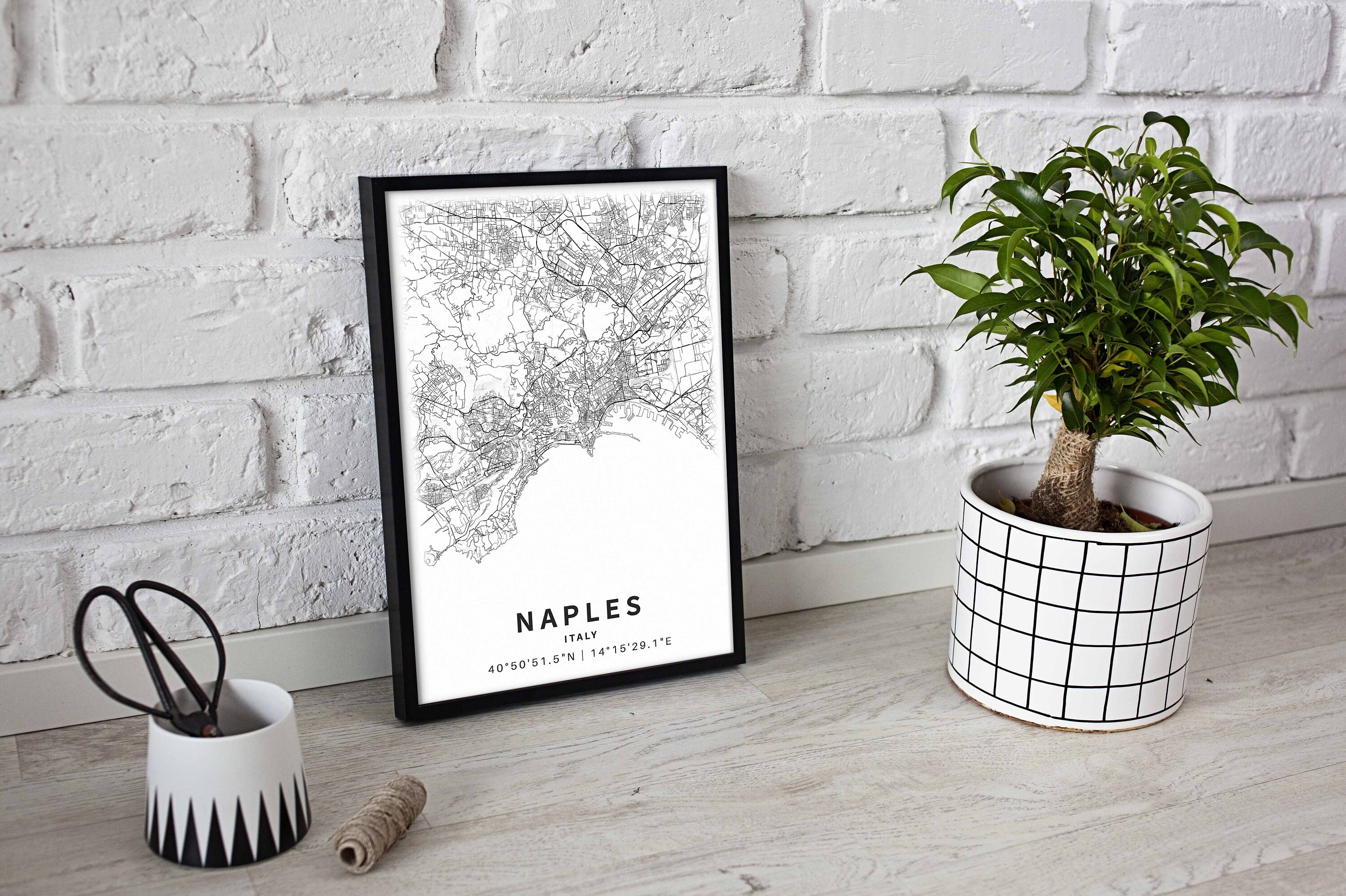 Printable Map of Naples Italy With Street Names Instant - Etsy
