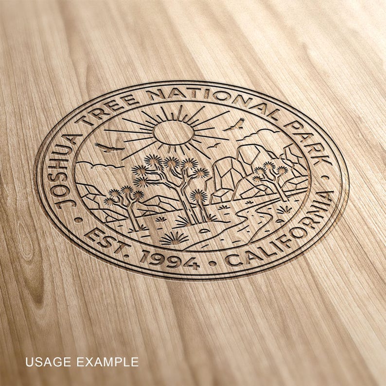 Joshua Tree National Park Vector Clipart (SVG, PNG, PDF), Joshua ...