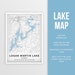 Printable Map of Logan Martin Lake, Alabama, US Instant Download Lake ...