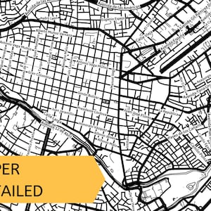 Printable Map of Cuenca, Ecuador With Street Names - Instant Download ...