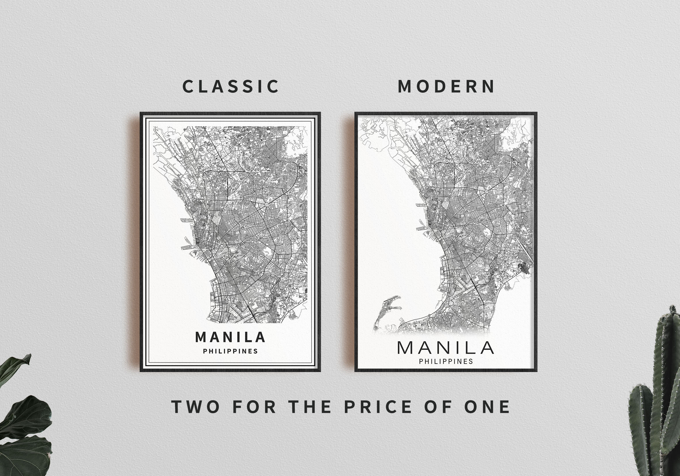 Printable Map of Manila Philippines Instant Download City | Etsy UK