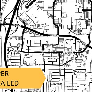 Printable Map of Boca Raton, Florida, USA With Street Names - Instant ...