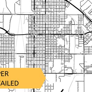 Printable Map of Duluth, Minnesota, USA With Street Names - Instant ...