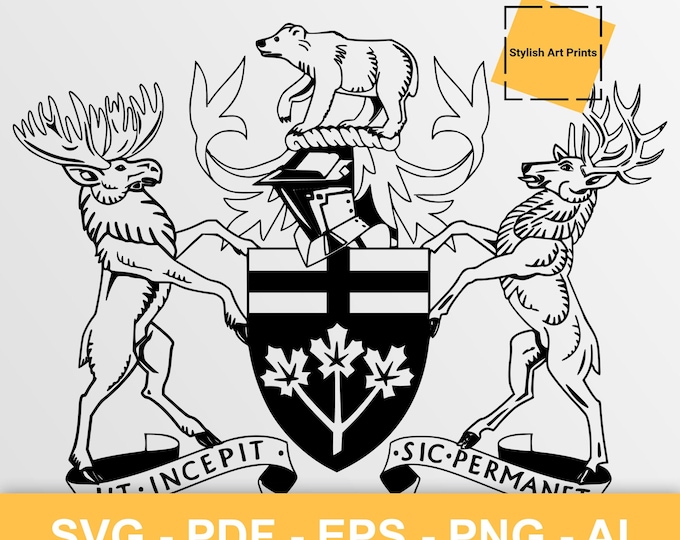 Ontario Outline SVG Files Ontario Cut Files Canadian Provinces Vector ...