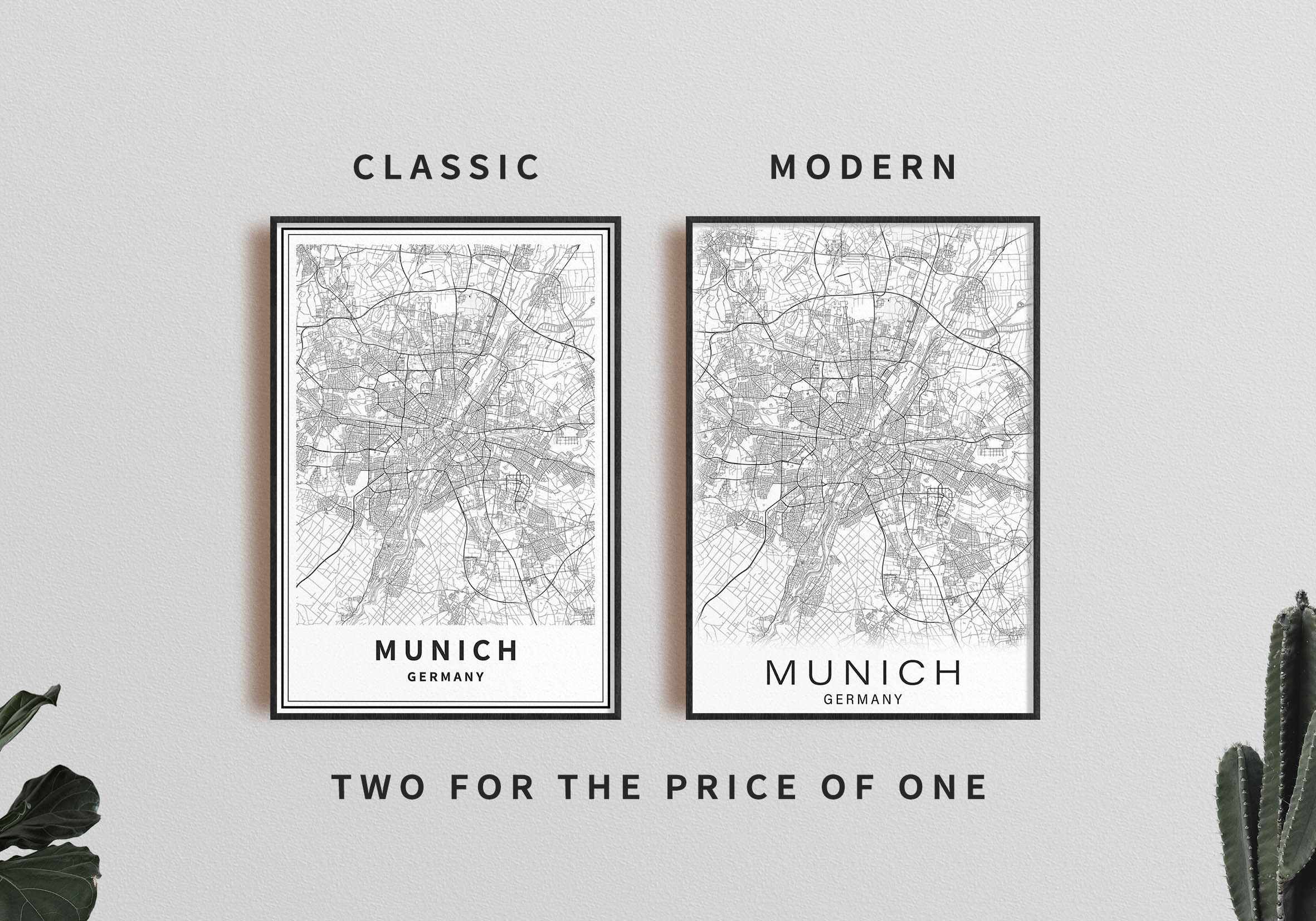Printable Map of Munich Germany Instant Download City Map - Etsy