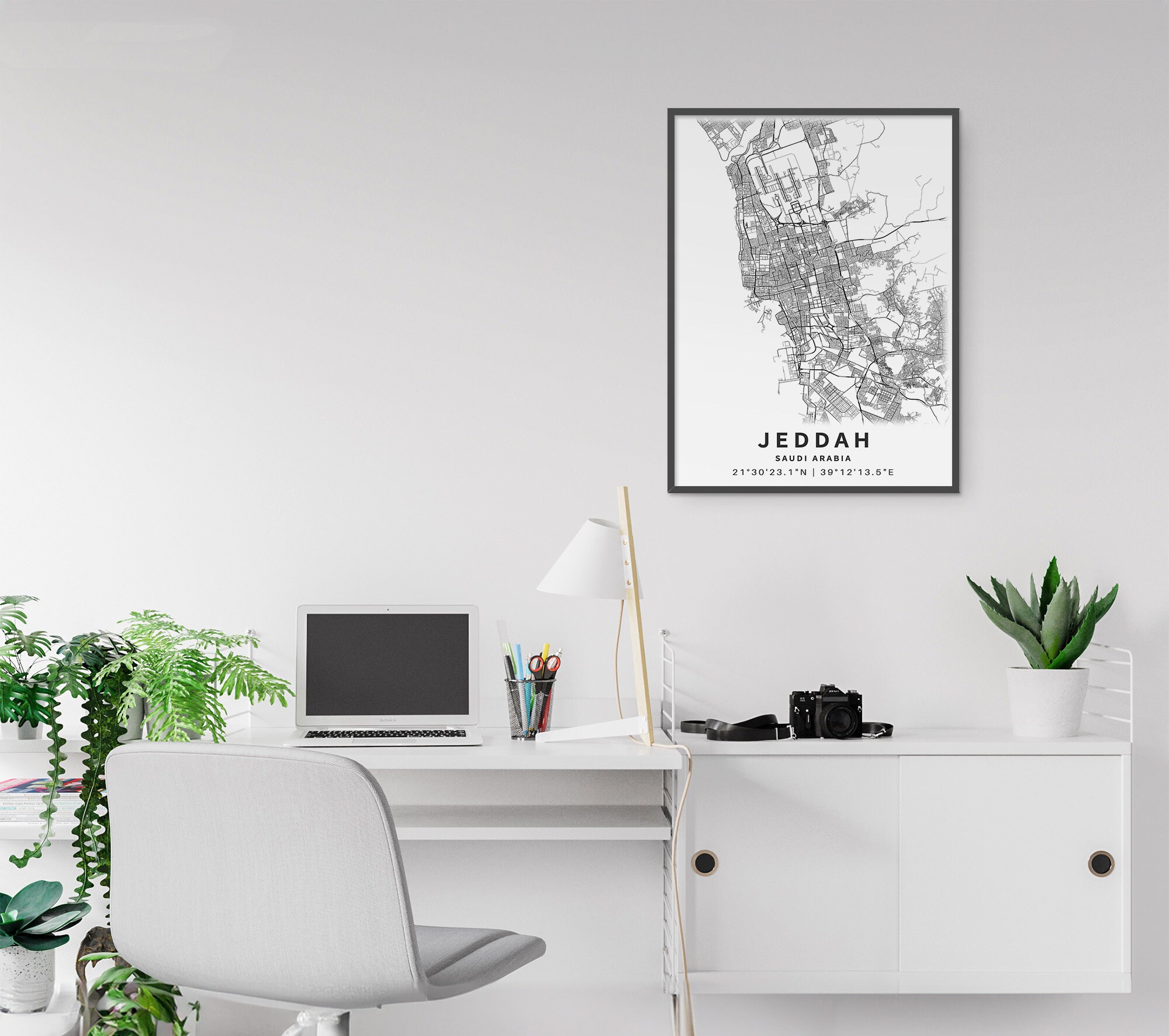 Printable Map of Jeddah, Saudi Arabia With Street Names - Instant ...