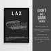 LAX Los Angeles International Airport Poster Instant Download Airport ...