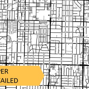 Printable Map of Springfield, Missouri, USA With Street Names - Instant ...
