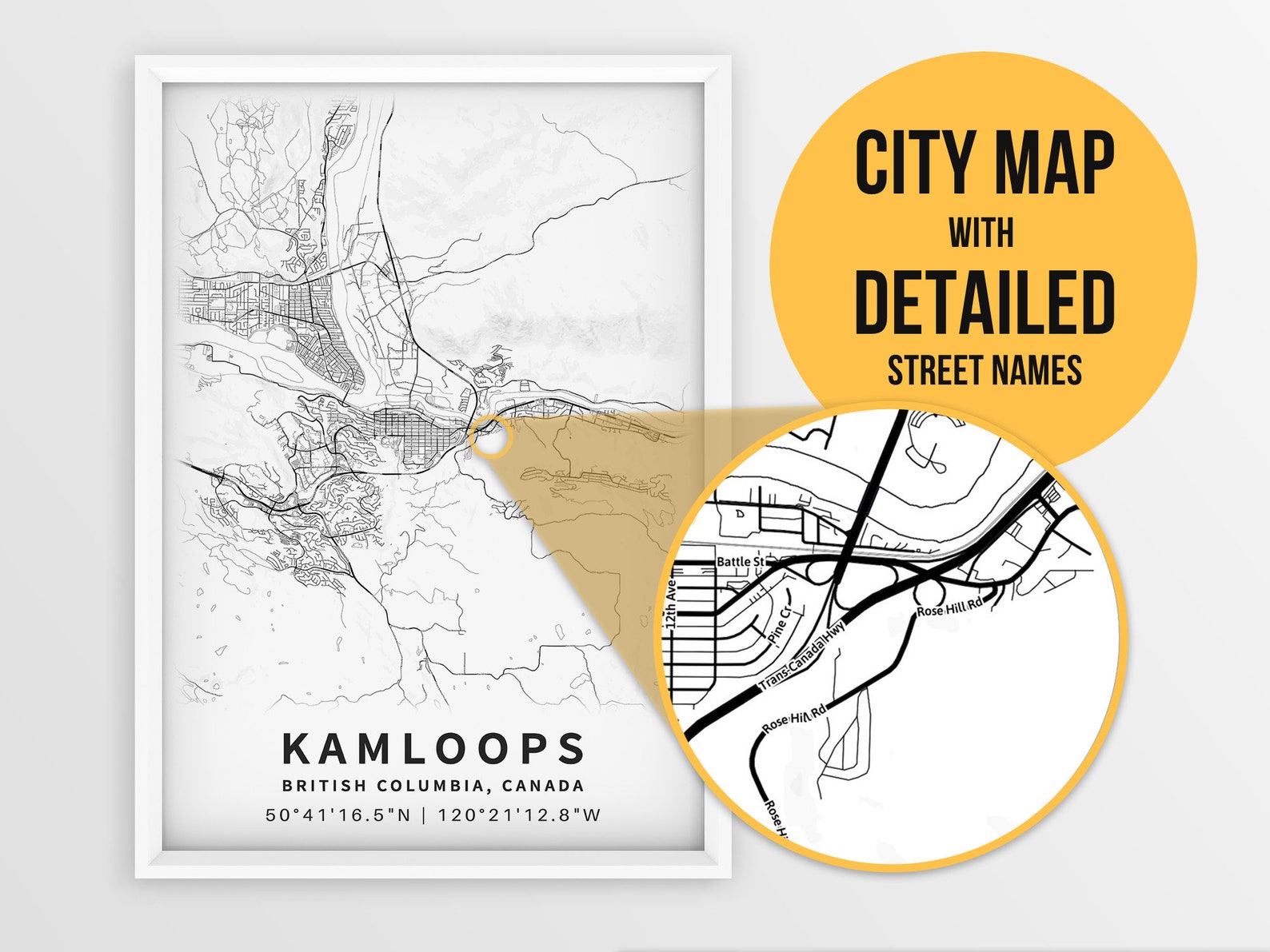 City Of Kamloops Map – Kamloops Maps – SMZWL