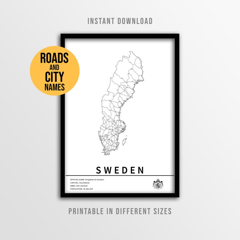 Sweden Poster - Etsy