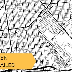 Printable Map of Brooklyn, New York City, USA With Street Names ...