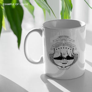 Costa Rica Coat of Arms, Costa Rica Vector Clipart - SVG \ PNG \ PDF ...