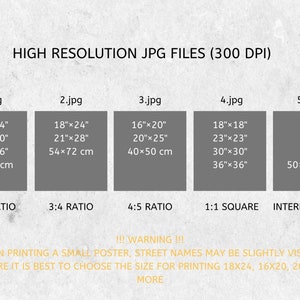 Custom Map of Your City Any Town With Street Name Digital - Etsy