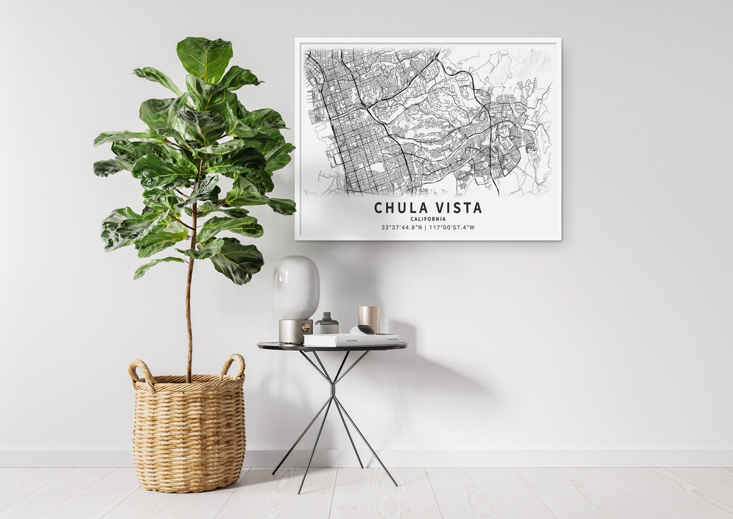 Printable Map of Chula Vista California United States With | Etsy