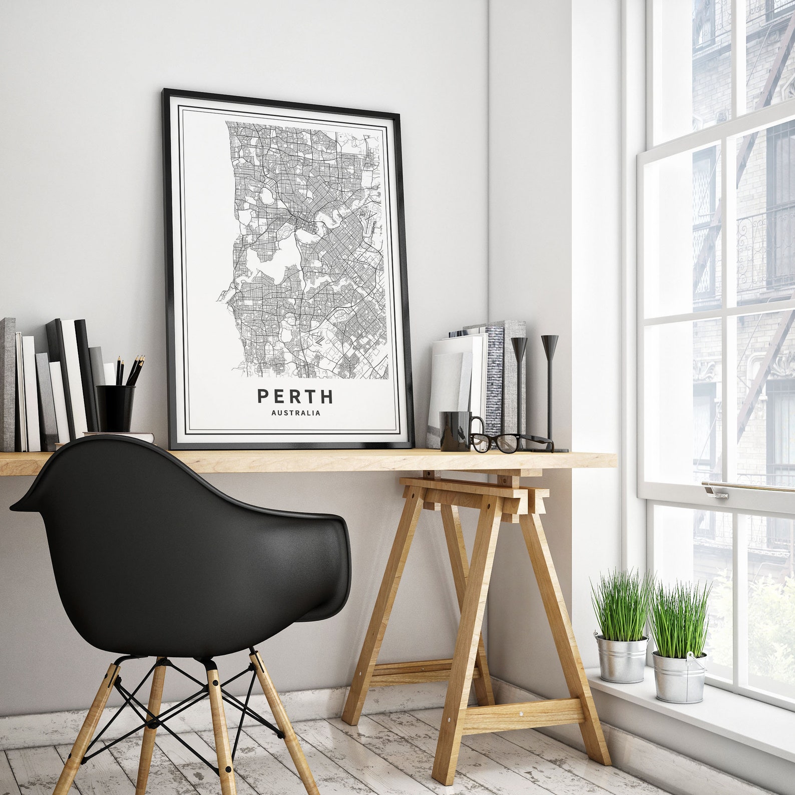 Printable Map of Perth Australia Instant Download City - Etsy