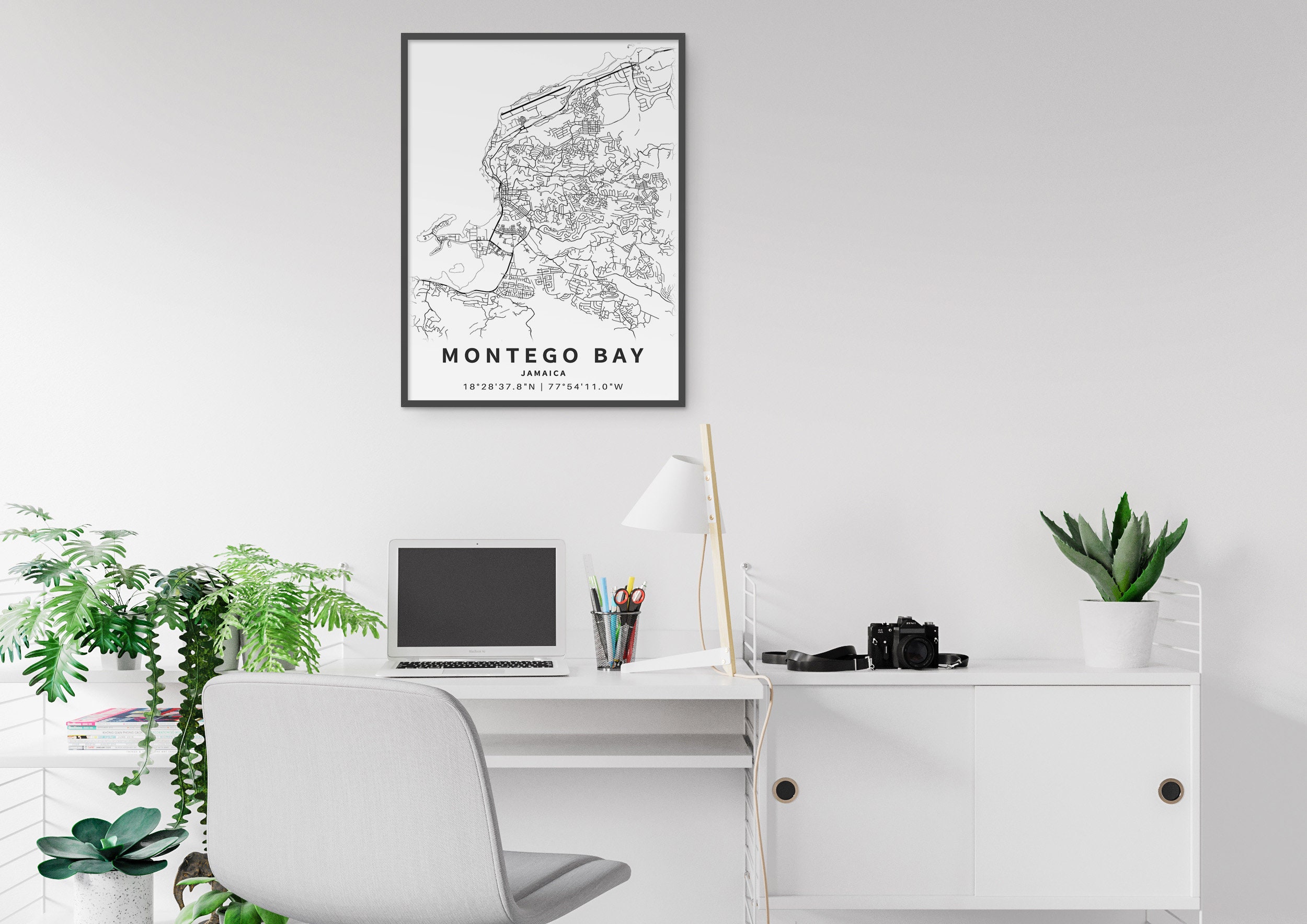 Printable Map of Montego Bay, Jamaica With Street Names - Instant ...