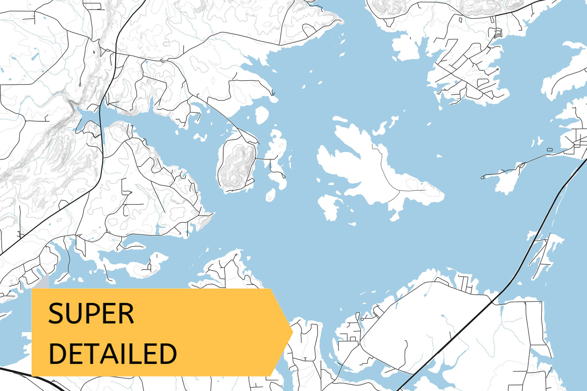 Printable Map of Weiss Lake Alabama United States Instant - Etsy