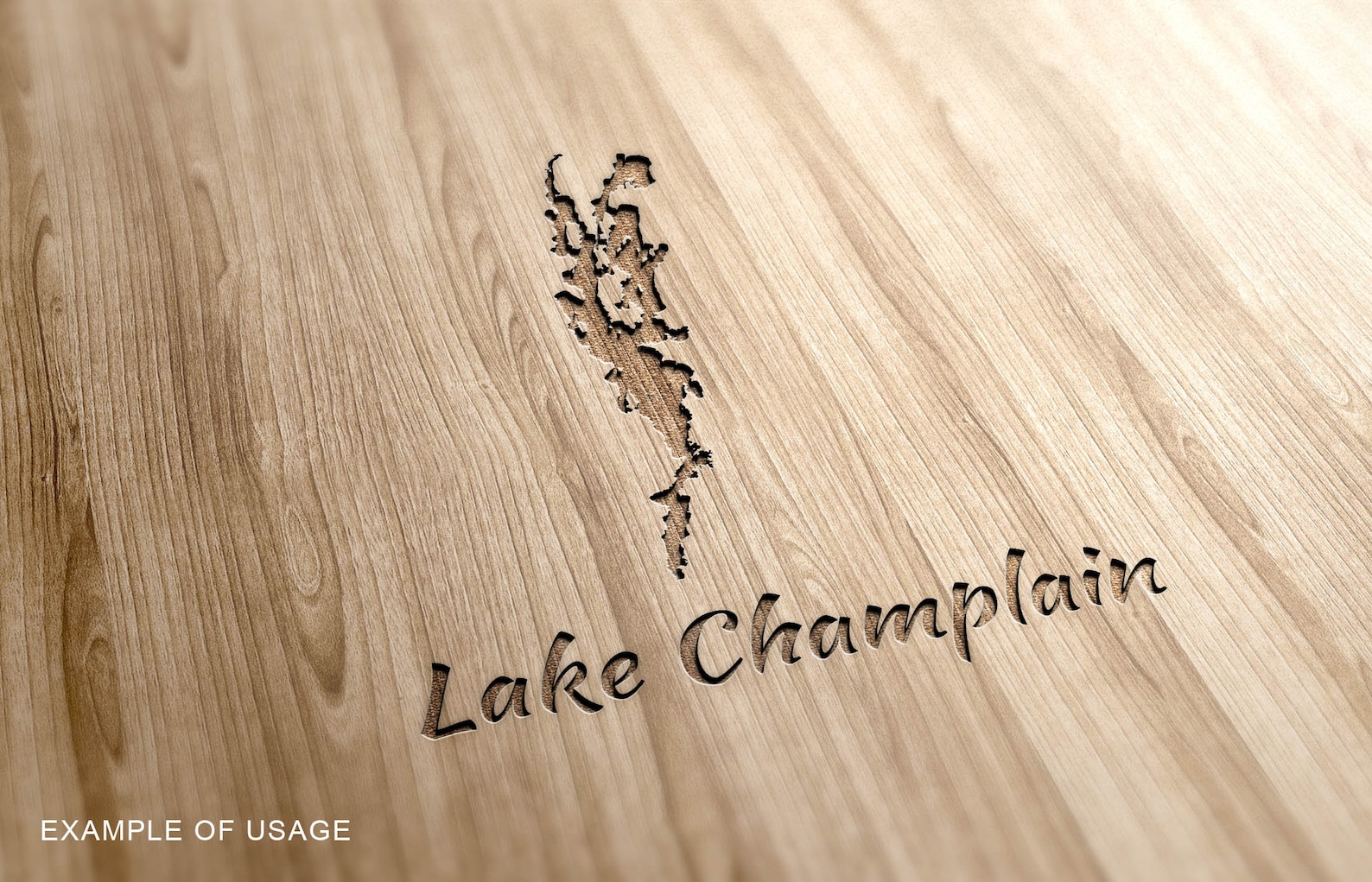 Lake Champlain Vermont Map Vector File Instant Download SVG - Etsy