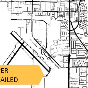 Printable Map of Santa Maria, California, USA With Street Names ...