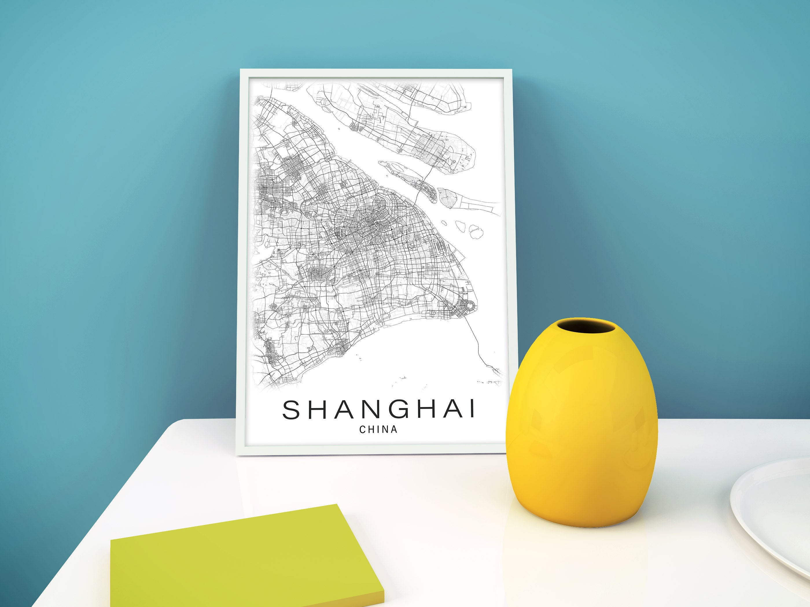 Printable Map of Shanghai 上海 上海 China Instant Download - Etsy