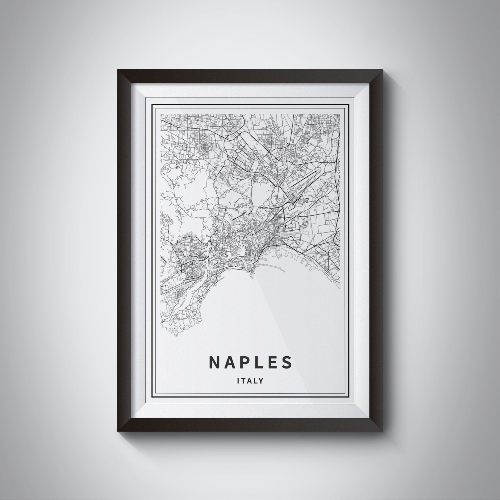 Printable Map of Naples Italy Instant Download City Map - Etsy Singapore
